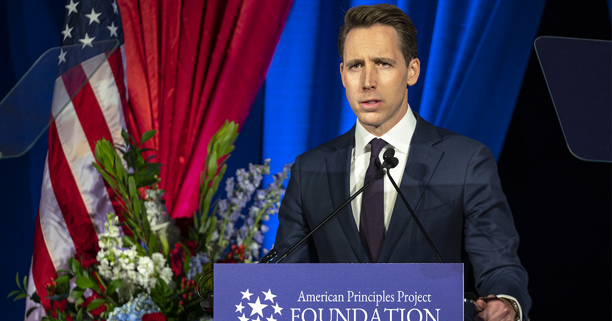 Senator Josh Hawley’s Speech at the 6th Annual American Principles ...