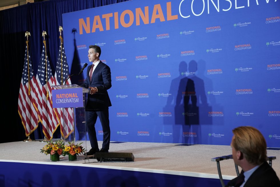 Senator Hawley Delivers National Conservatism Keynote: The Christian ...